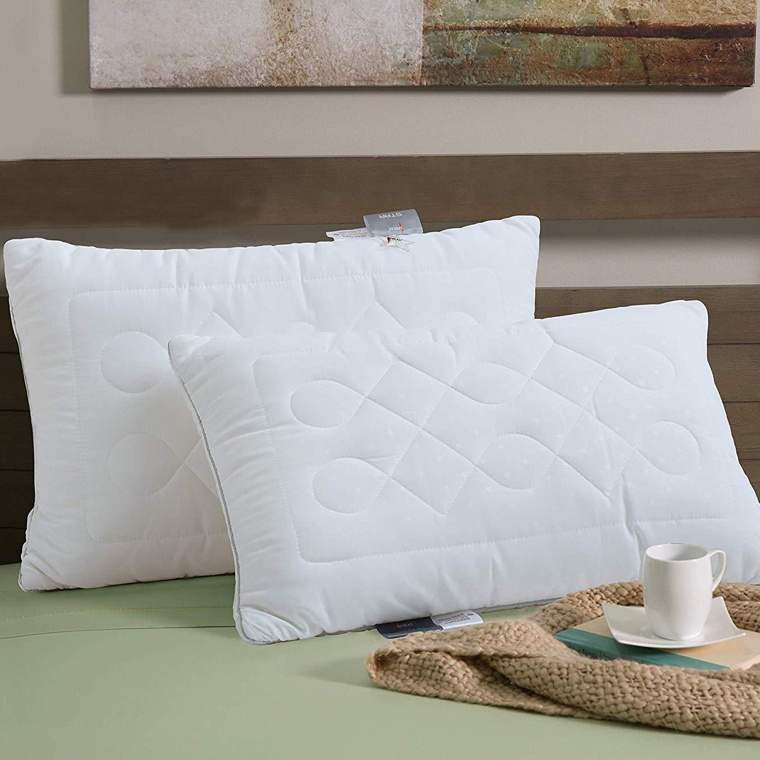 QUILTED TEXTILE STAR PILLOW